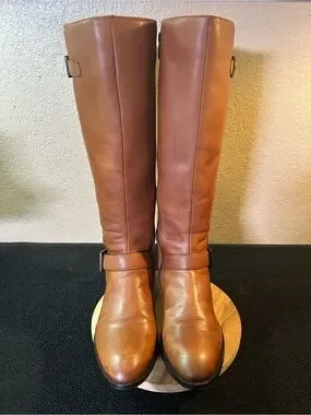 Shoes | Sam Edelman Freda Equestrian Style Tall Boots Cashew Color In ...